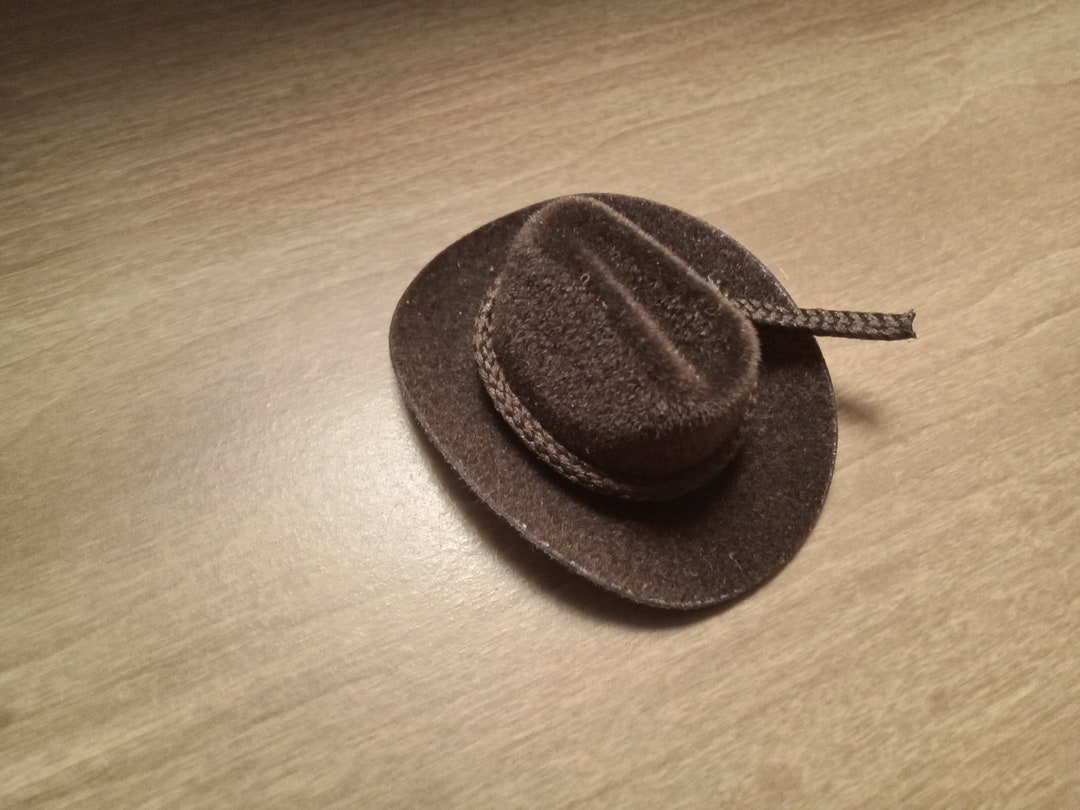 Dollhouse Cowboy Hat, Brown Hat, Dollhouse Accessory, Dollhouse ...