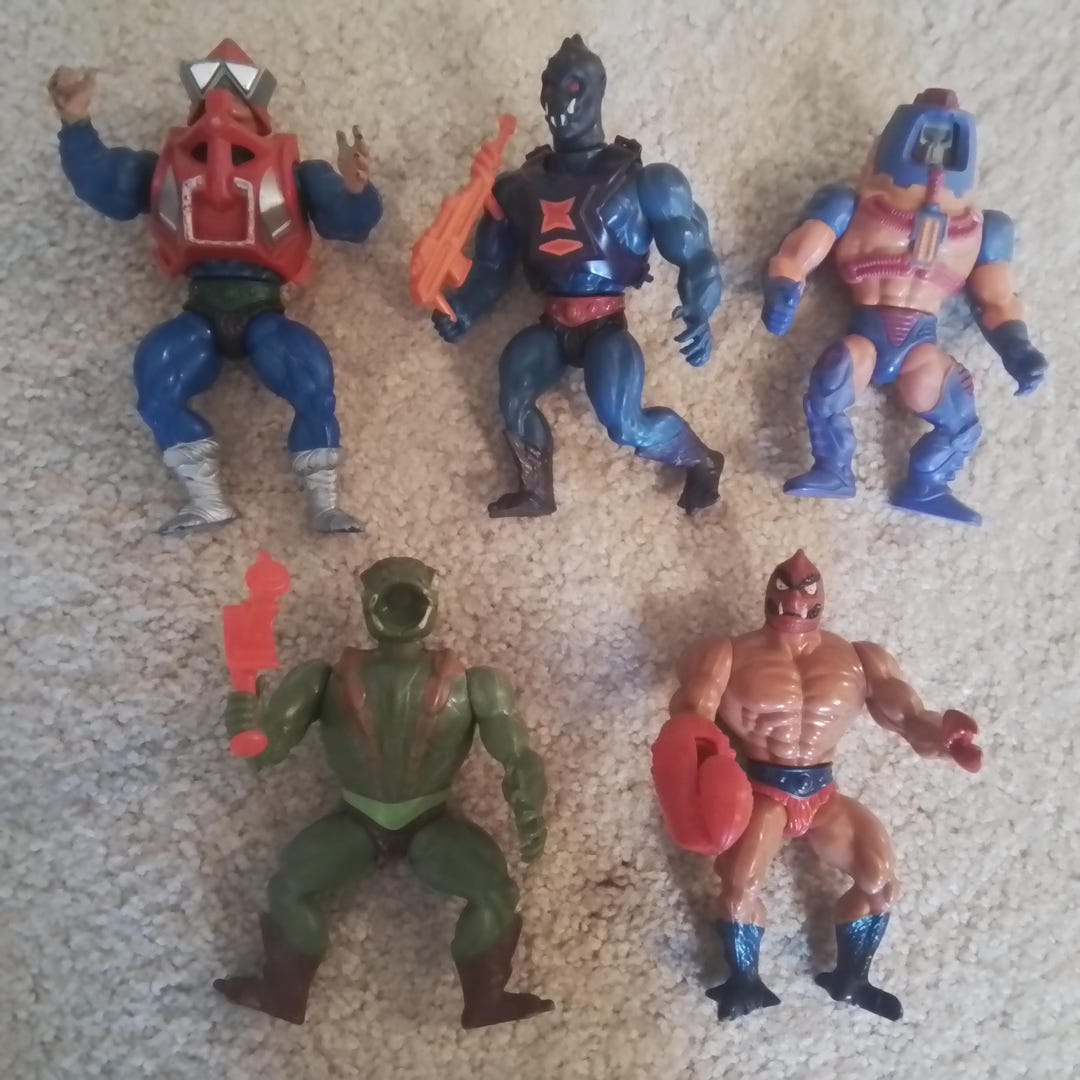 Masters of the Universe, 5 Motu Action Figures, Vintage 1980's - Etsy