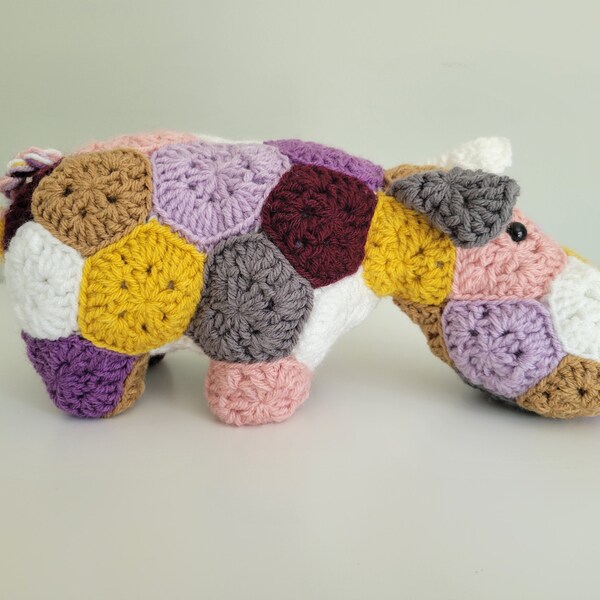 Granny Square Hippo Pattern - Etsy