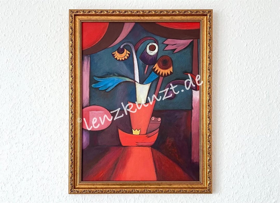 Paul Klee the Autumn Flower Frog, Still Life, Frog Picture, Funny ...