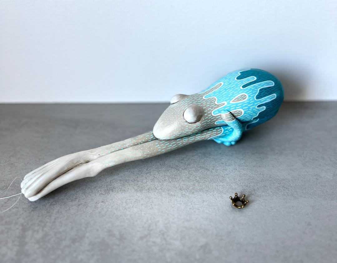 Raindrop Frog, Frog, Mobile, Frog Sculpture, Frog for Hanging, Frog ...