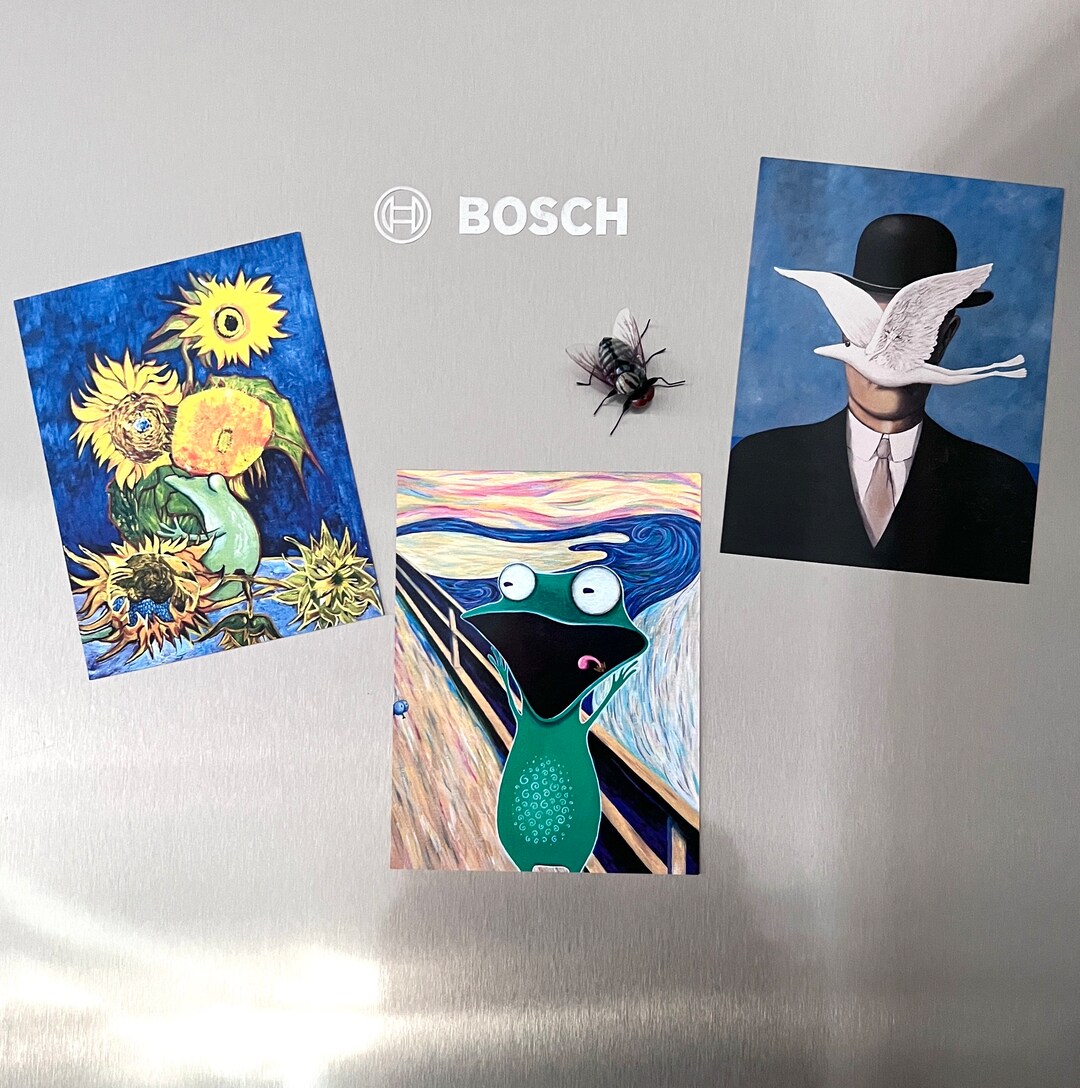 FRIDGE MAGNET big Names, 3 Postcard Sized Magnets - Etsy