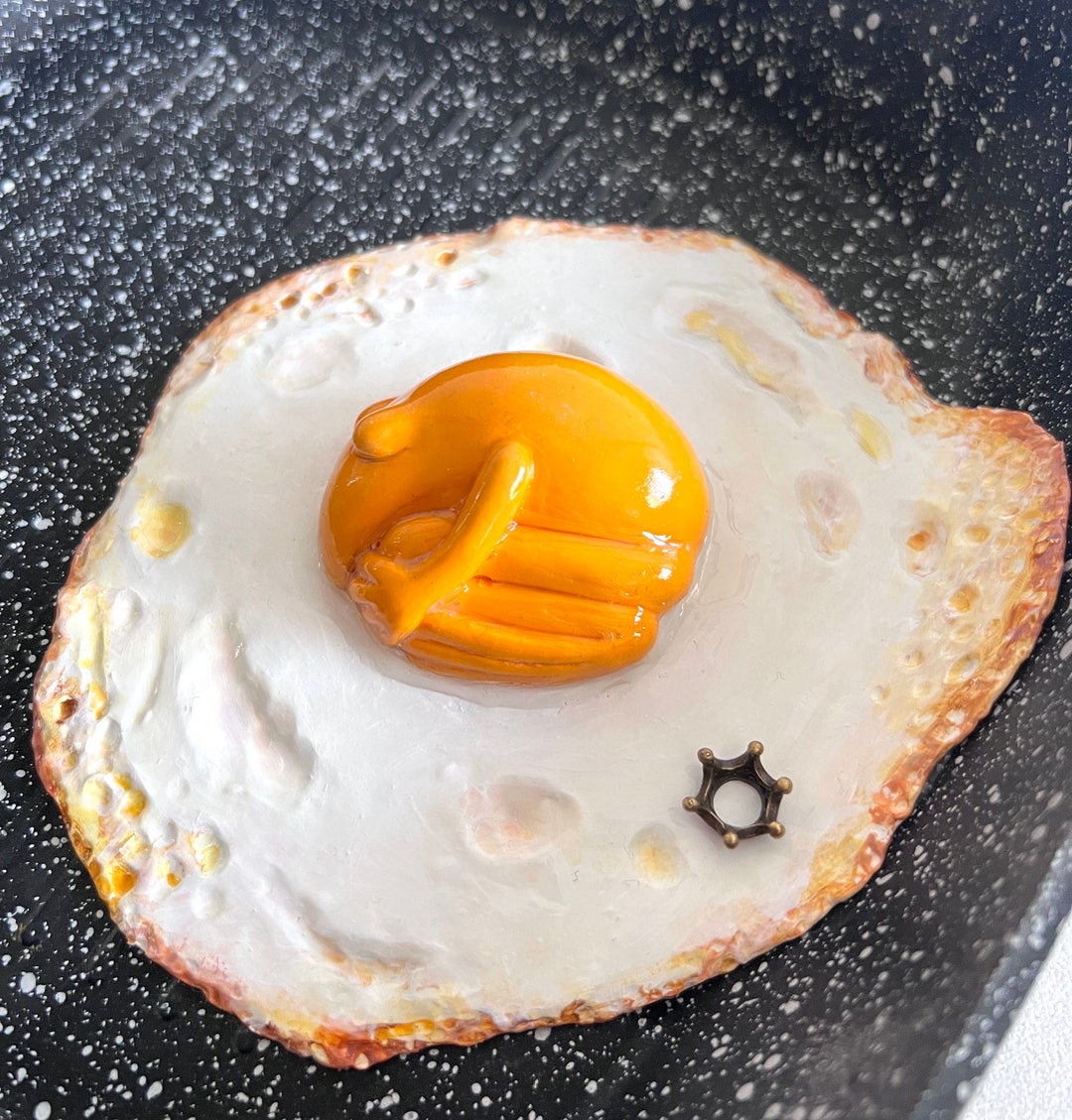 The Fried Egg Frog, Fried Egg in the Frying Pan, Egg Frog, Wall Object ...