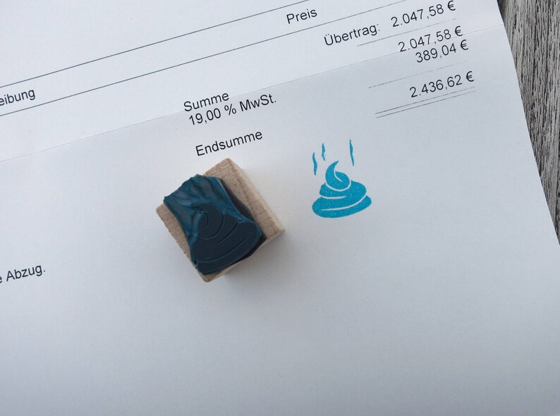 Stamp "the Poop is Steaming", Mini Stamp, Mini Stamp, Poop Stamp, Small ...