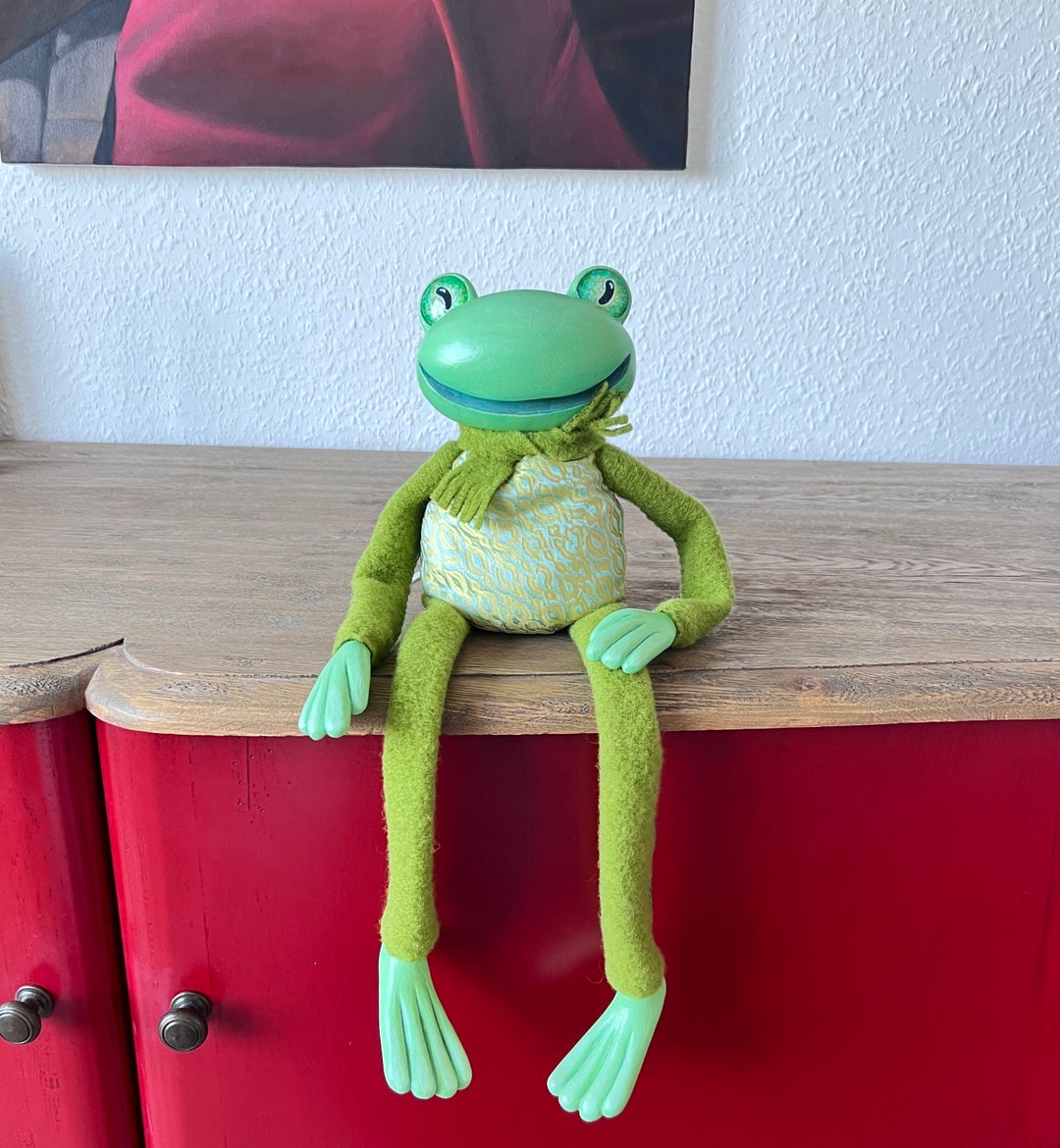 Frog Hand Puppet for Fairytale Puppetry, Frog, Frog Figure, Hand Puppet ...