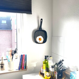 The Fried Egg Frog, Fried Egg in the Frying Pan, Egg Frog, Wall Object ...