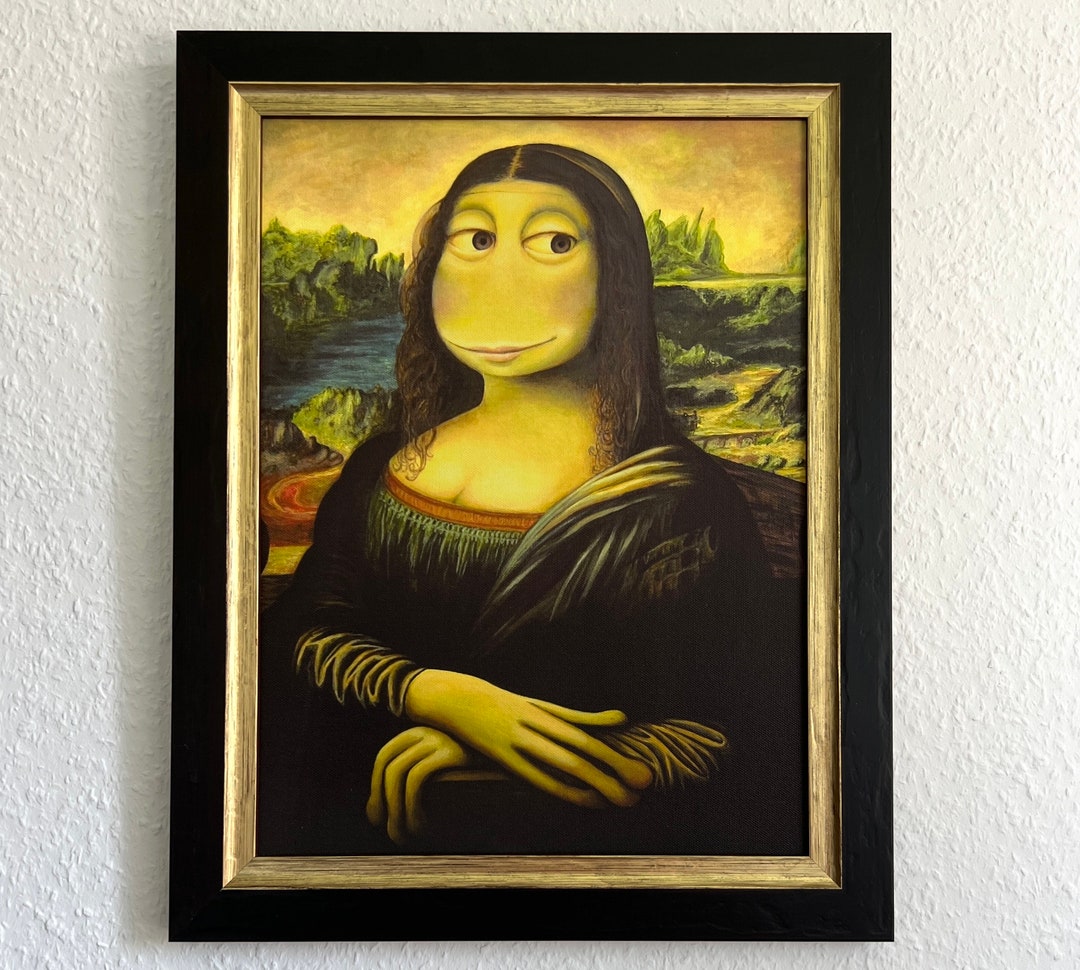 Rana Lisa the Frog Lisa, Canvas Print, Framed, Mona Lisa, Leonardo Da ...