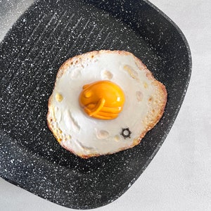 The Fried Egg Frog, Fried Egg in the Frying Pan, Egg Frog, Wall Object ...