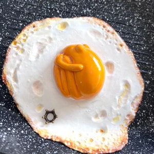 The Fried Egg Frog, Fried Egg in the Frying Pan, Egg Frog, Wall Object ...