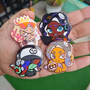 Splatoon Side Order Enamel Pins - Etsy