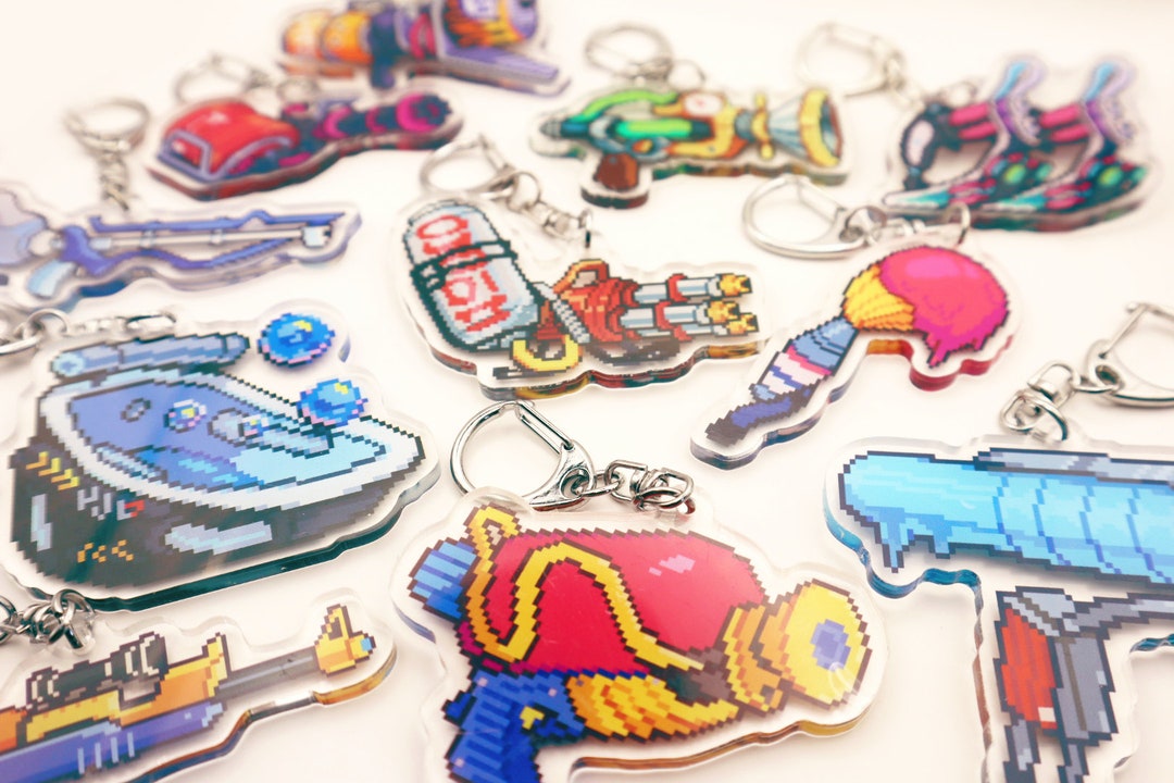 Splatoon Weapon Pixel Art Charm - Etsy Finland