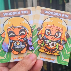 Splatoon Agents Layered Wooden Pins - Etsy
