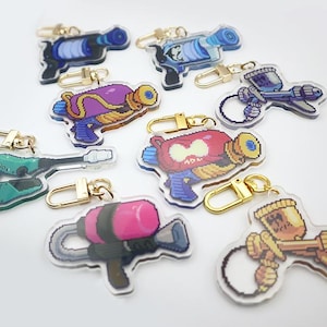 Splatoon Weapon Pixel Art Charm - Etsy