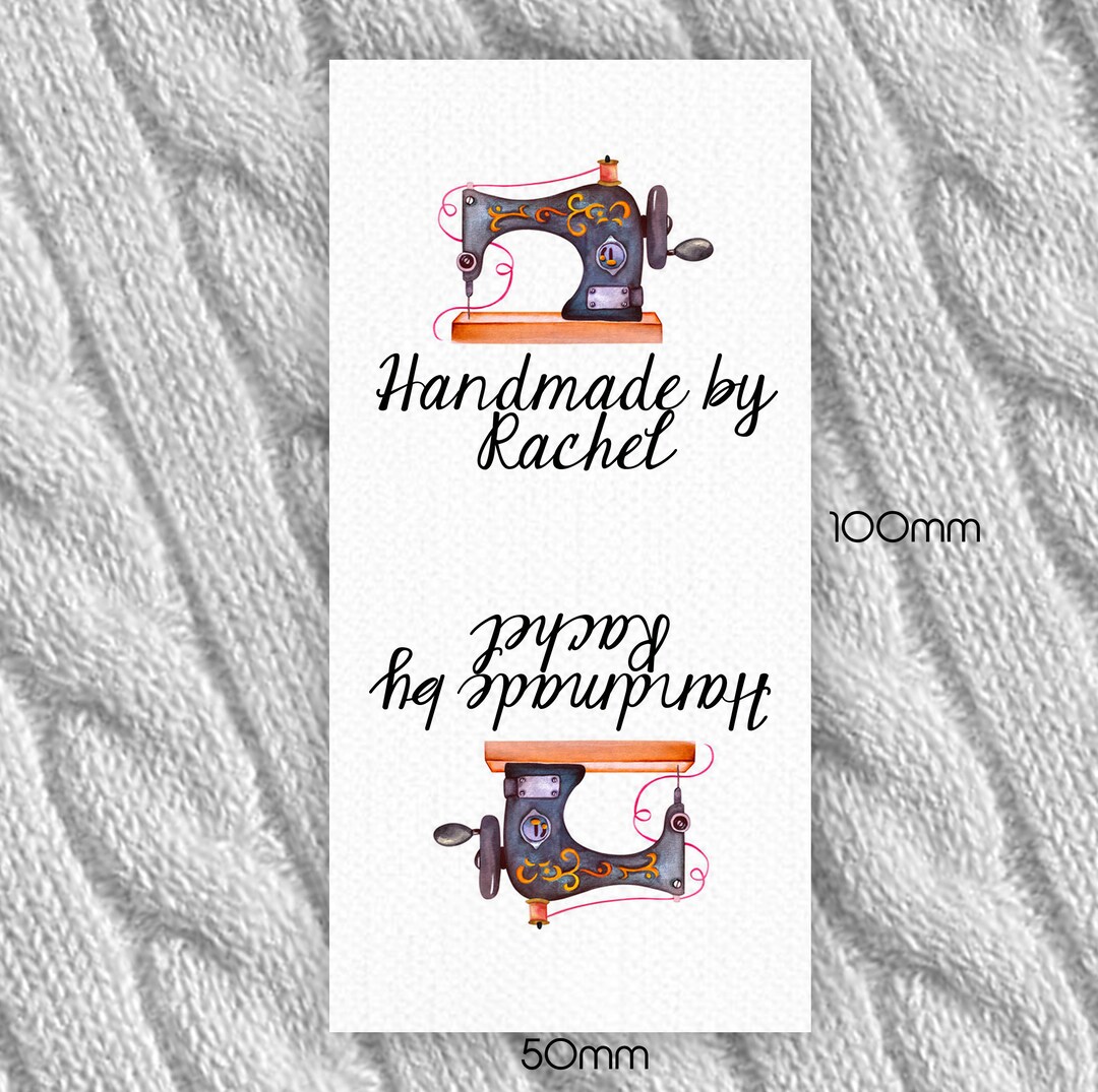 Full Handmade by Custom Sewing Labels Fabric Clothing Label Sewing ...