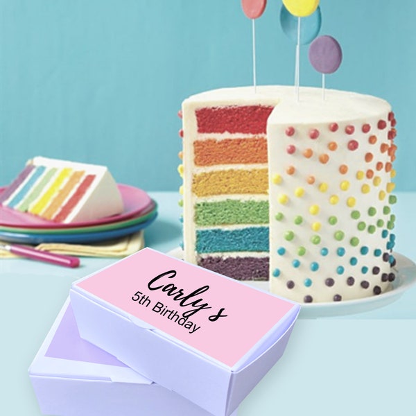 Cake Slice Boxes - Etsy UK