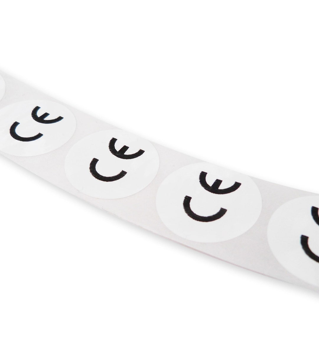 25mm Round Ce Electrical Safety Labels Stickers White Permanent Poly ...