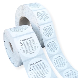 38mm 50mm Personalised Round Wax Melt Labels Candle Burn Stickers ...