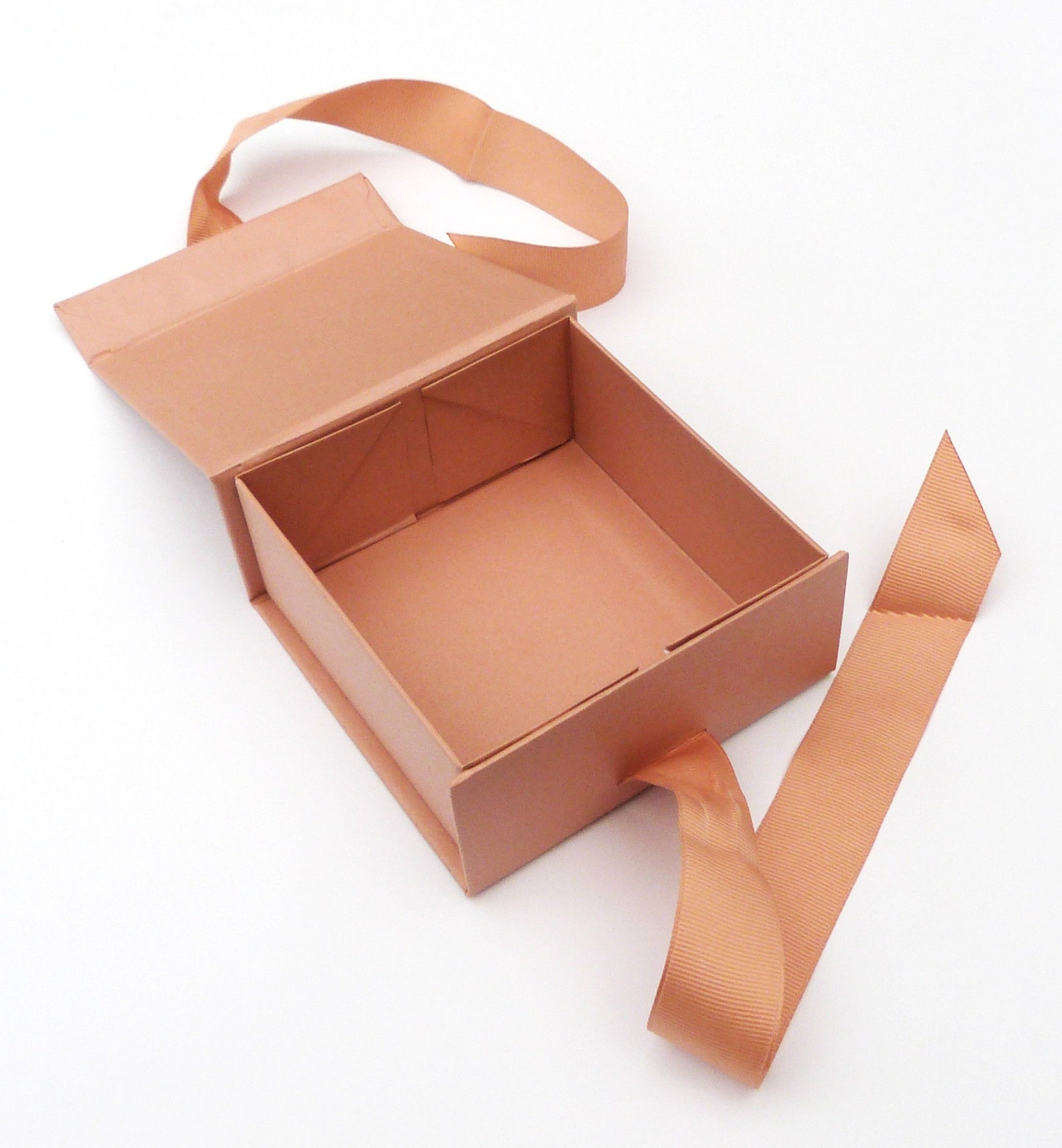 Personalised Rose Gold Gift Box With Gold Foil Printed Name - Etsy