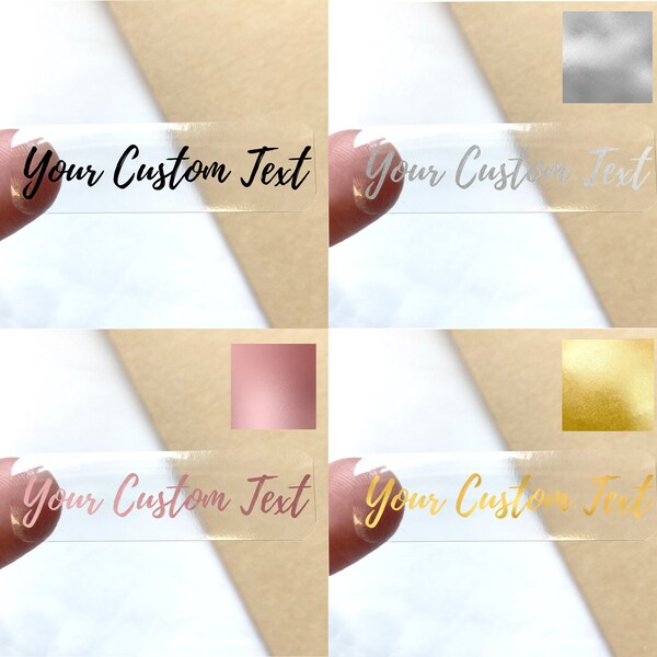 Small Custom Transparent Stickers - Etsy