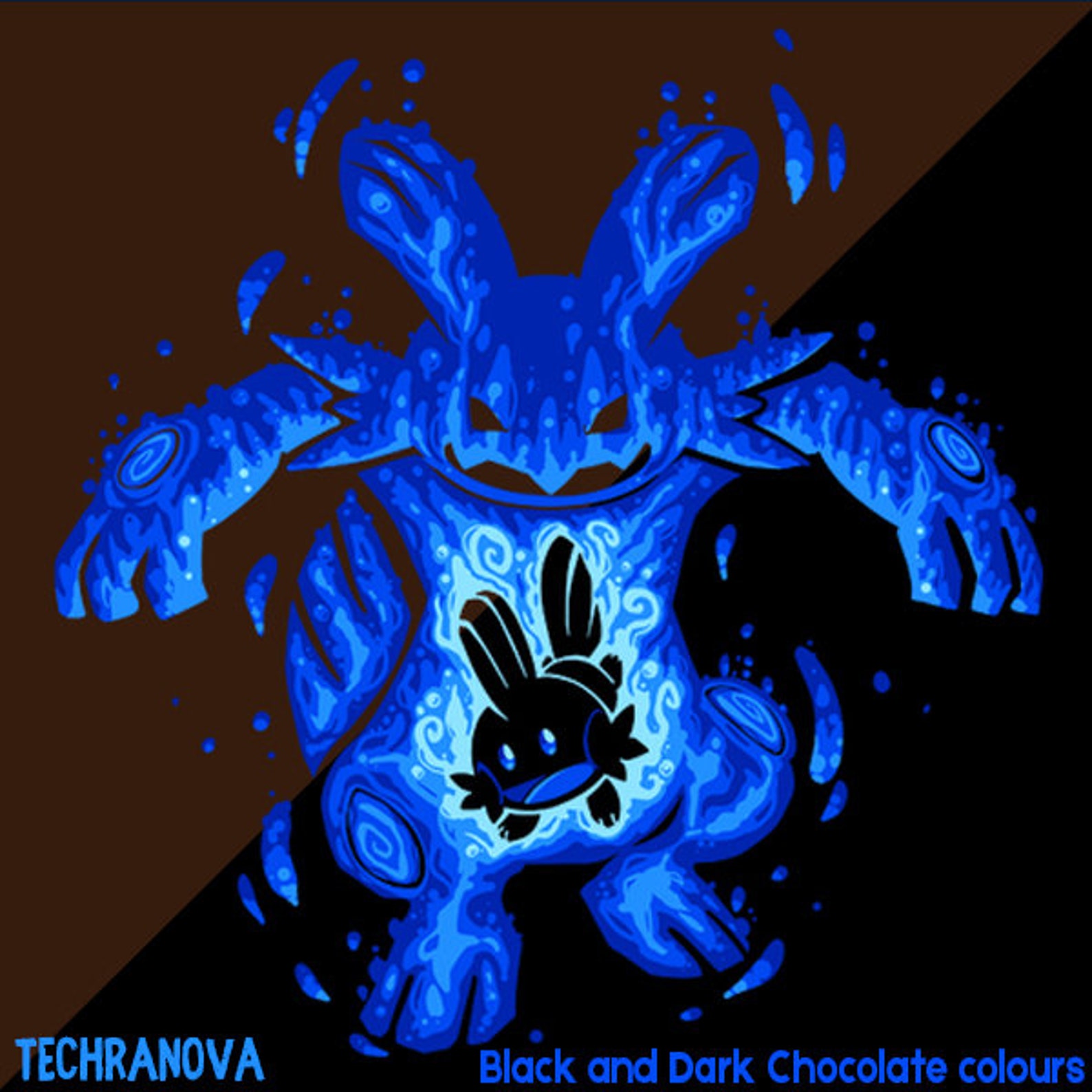The Waterkip Within Water Evolve Swampert T-shirt //poke Monshirt ...