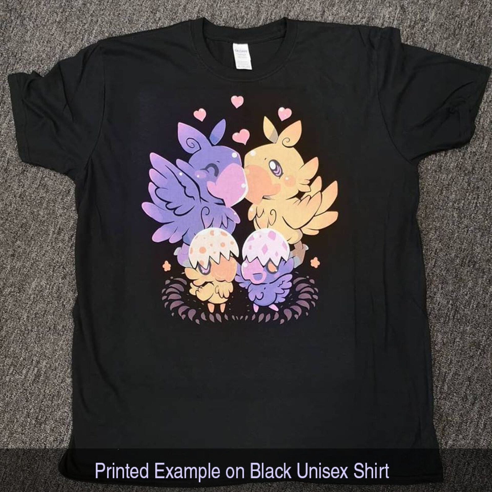 Loving Choco Family Final Fantasy T-shirt // Chocobo Shirt - Etsy