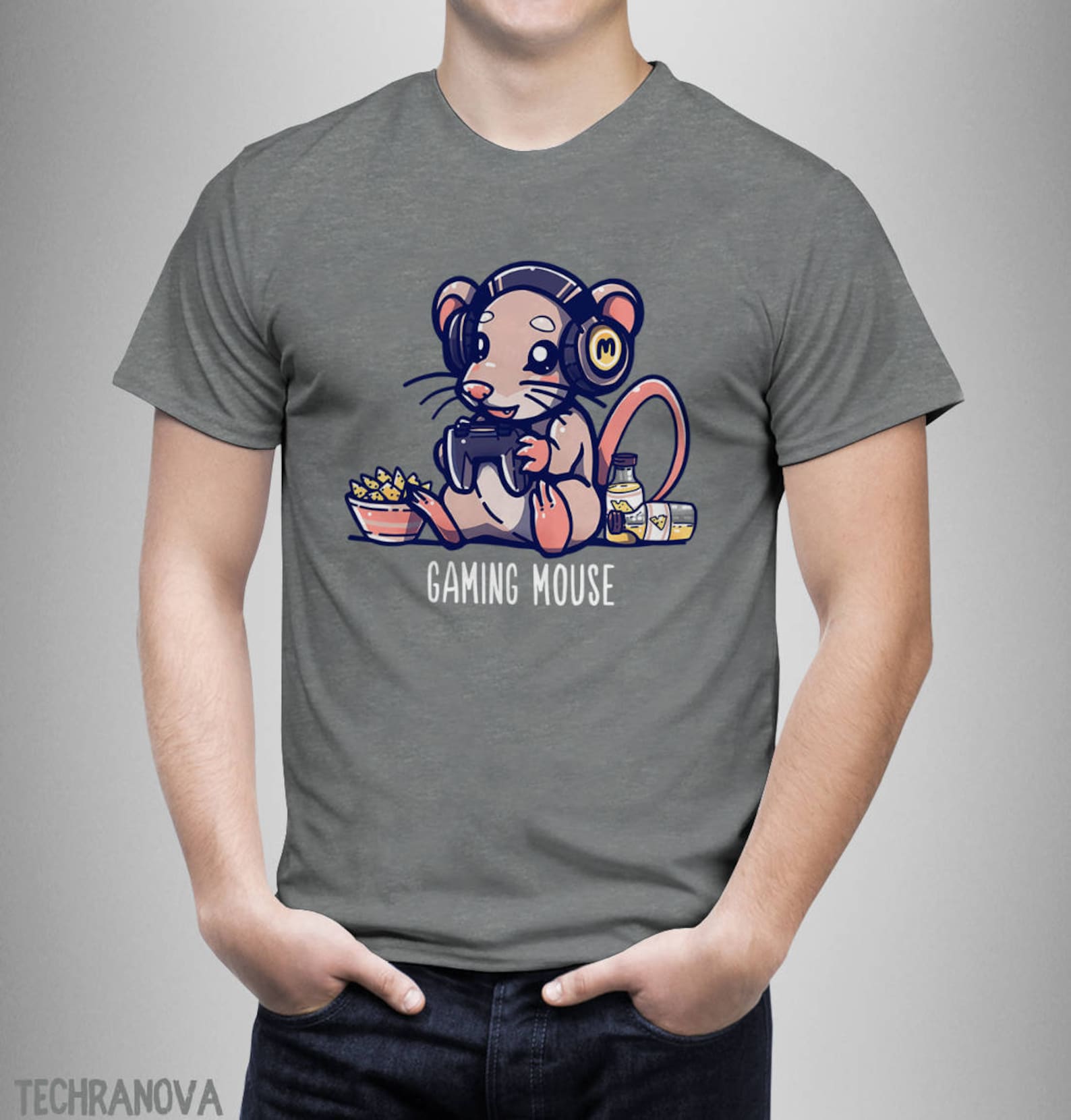Gaming Mouse Cute Mouse T-shirt // Funny Gaming Pun Shirt // - Etsy