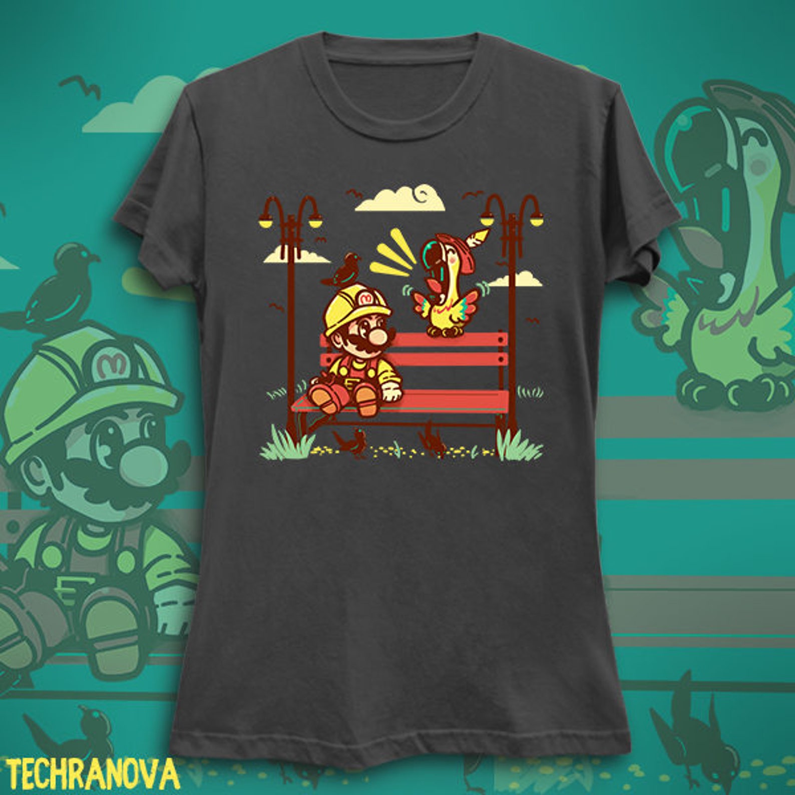 Tell Me your Secrets Mario T-Shirt // Talkatoo // Odyssey | Etsy