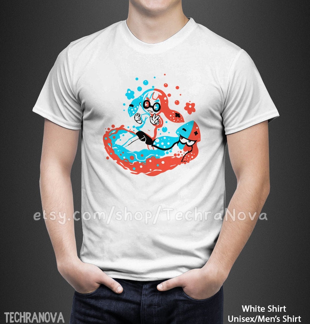 Paint With Neon - Splatoon T-shirt // Inkling Paint Shirt // Splat Time ...