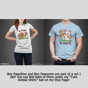 Bee Pawsome - Dog and Bumblebee T-shirt // Cute Puppy Shirt // Cute Bee ...