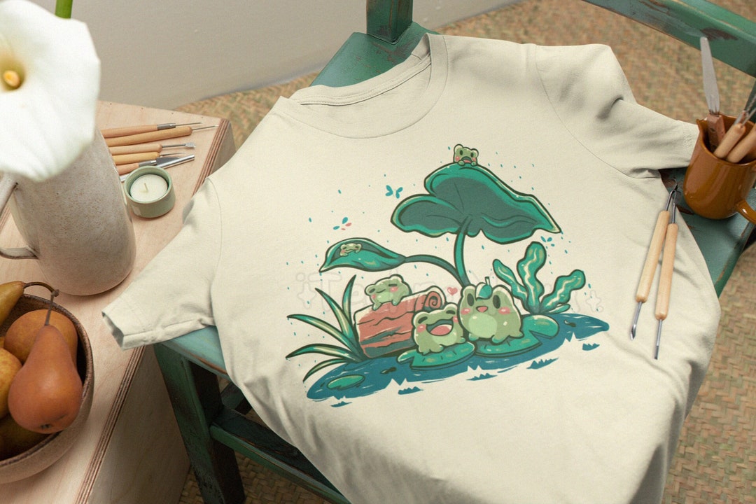 UK Delivery // Froggy Friends - Cute Frog T-shirt // Cottagecore ...