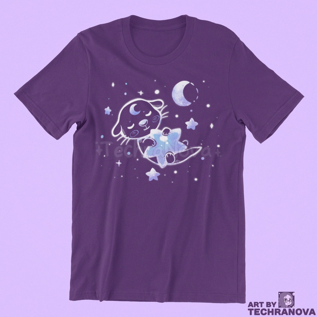 Otter in the Stars - Cute Star Otter T-shirt // Outer Space Galaxy ...
