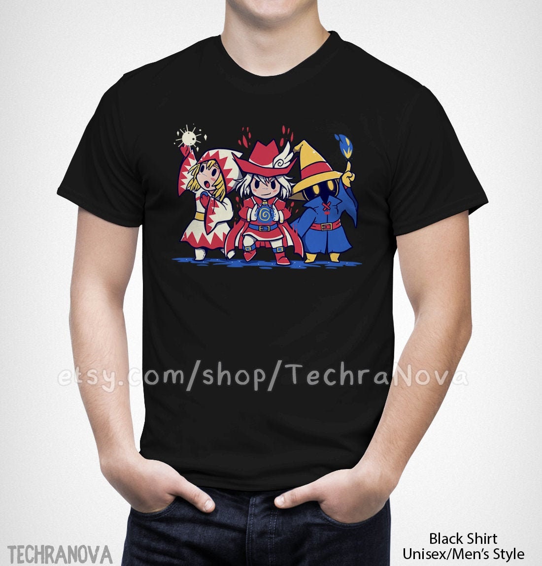 The Three Mages Final Fantasy Inspired T-shirt // White Mage - Etsy