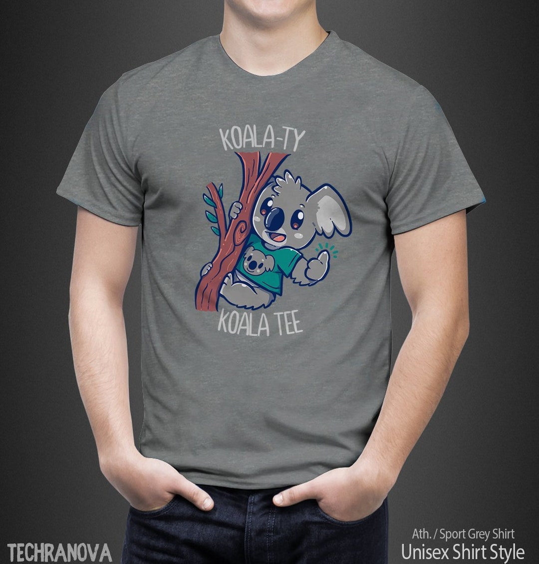 A Koala-ty Koala Tee - Funny Koala Pun T-shirt // Cute Koala Shirt // A ...