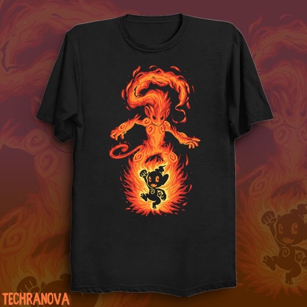 The Fire Ape Within Infernape T-shirt // Poke Monshirt // | Etsy