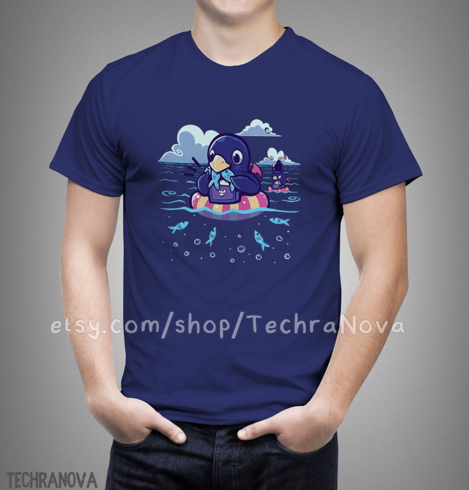 Summer Sardine Feast Disgaea T-Shirt // Cute Funny Prinny | Etsy
