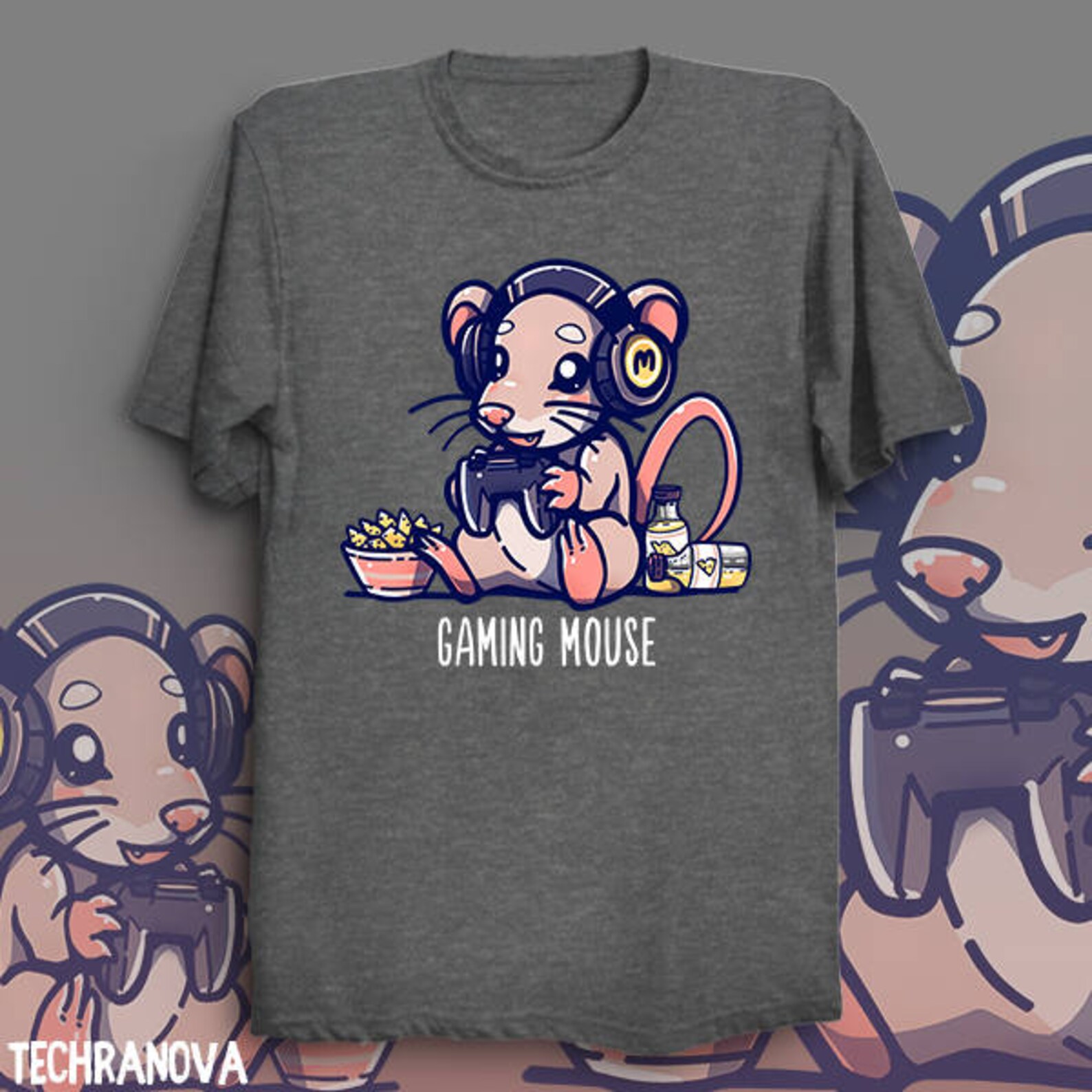 Gaming Mouse Cute Mouse T-shirt // Funny Gaming Pun Shirt // - Etsy