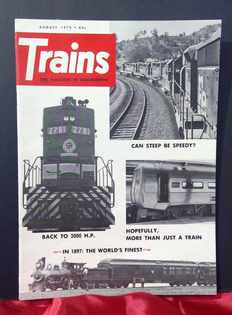 Trains the Magazine of Railroading Issued August 1970 - Etsy