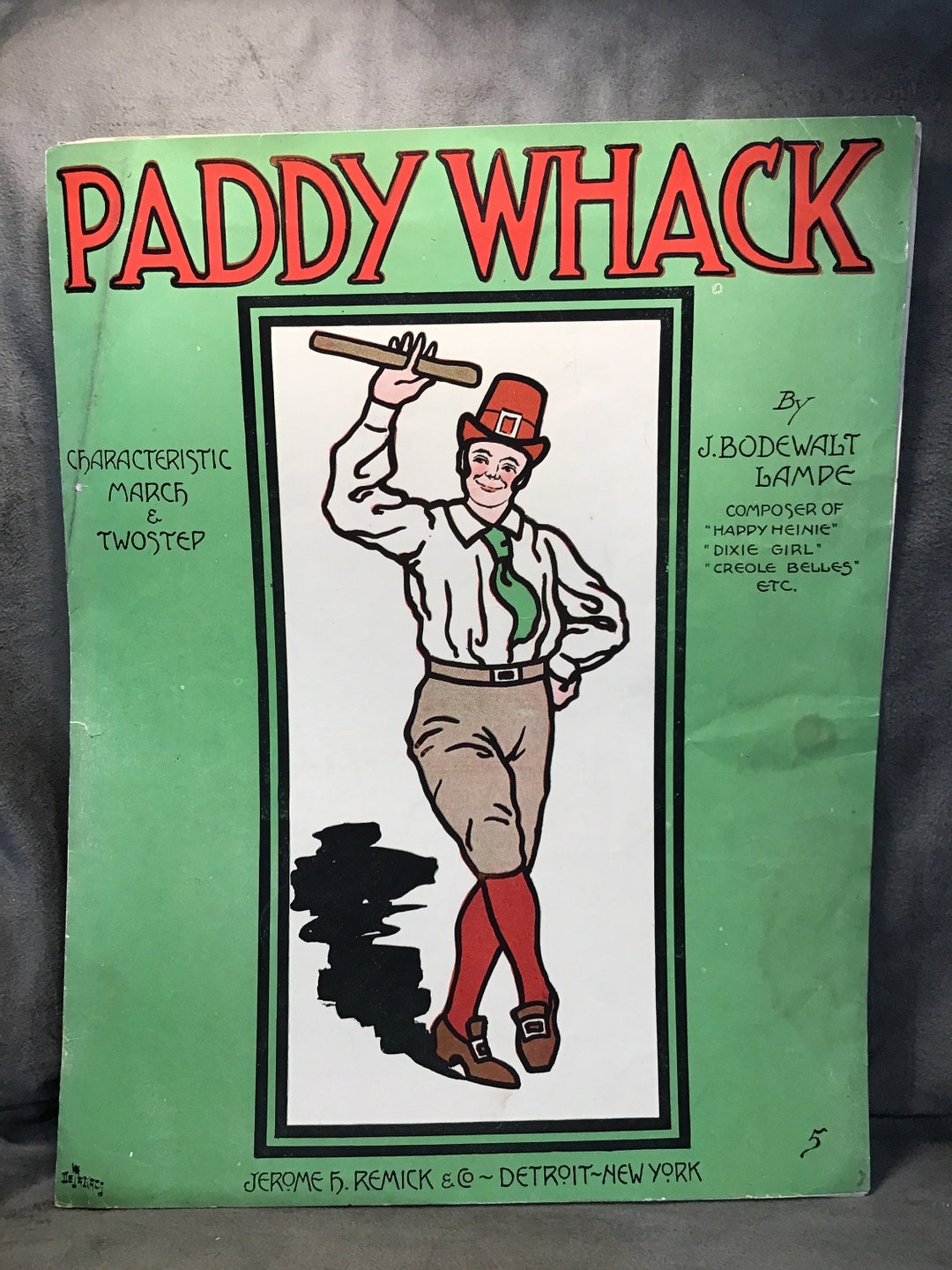 Vintage Sheet Music Paddy Whack - Etsy