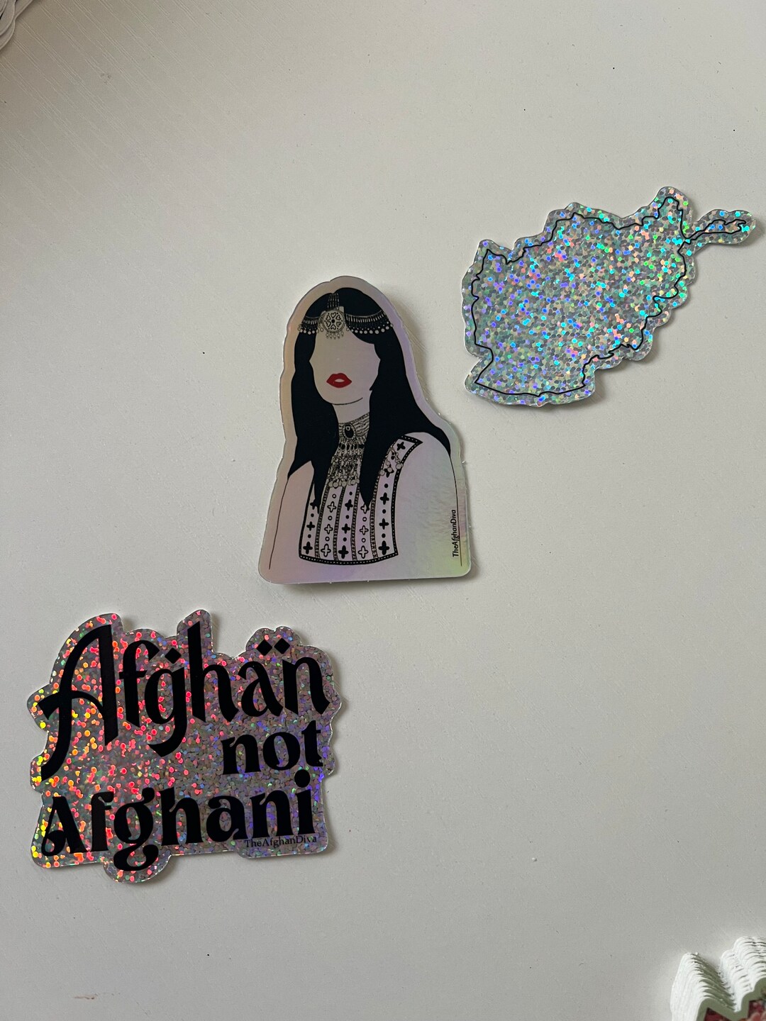 Afghan Party Sticker Trio Holographic Waterproof Stickers - Etsy