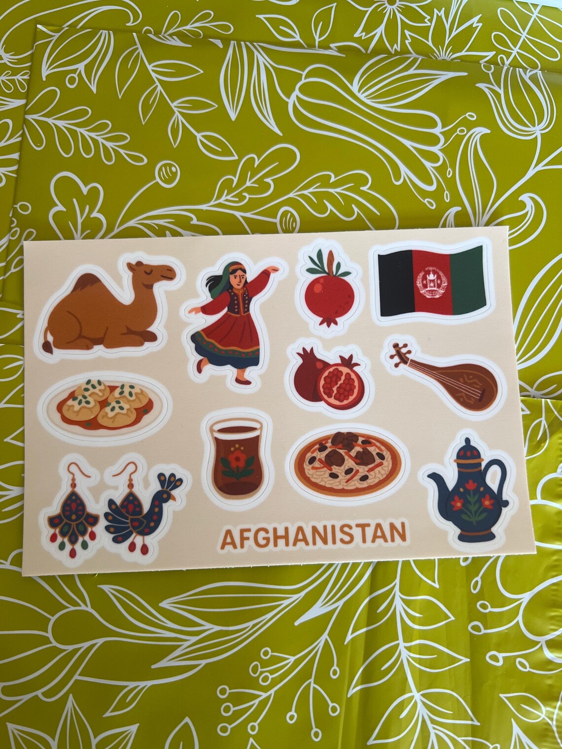 Afghanistan Sticker Sheet by Theafghandiva - Etsy