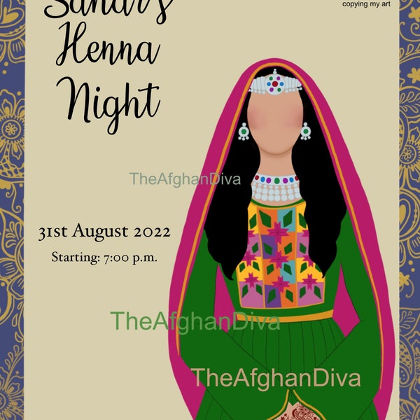 Henna Invitations - Etsy