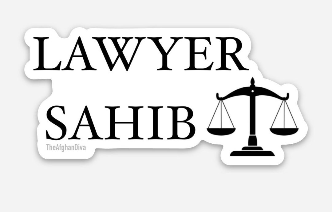 Lawyer Sahib Vinyl Waterproof Sticker - Etsy