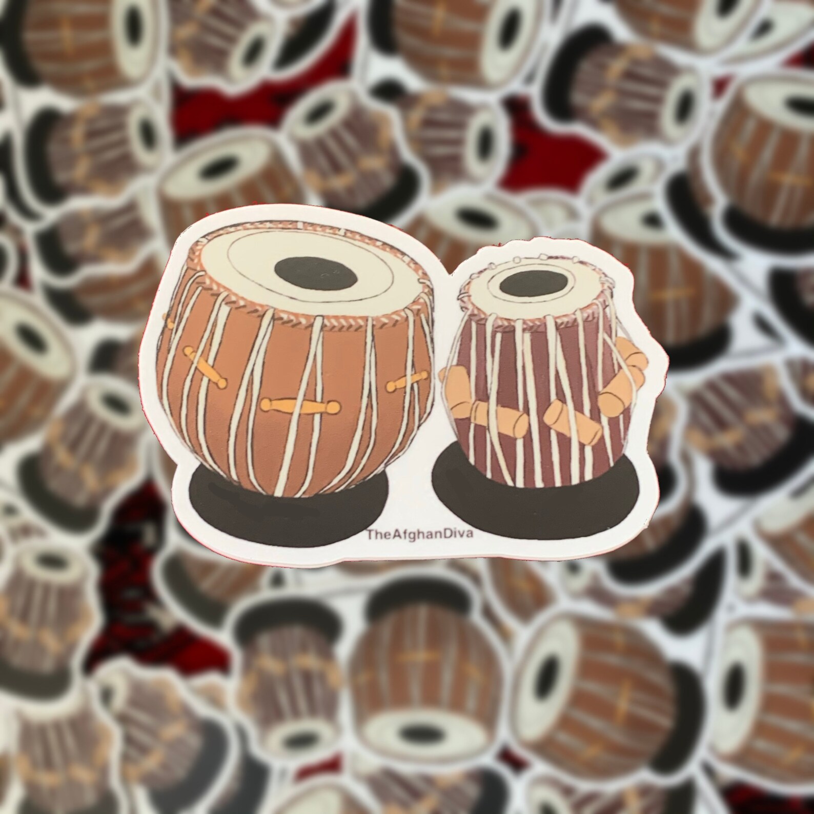 Tabla Sticker Drums Dumbek Afghan Instrument Afghan Art - Etsy