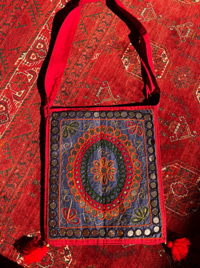 Large Colorful Thread Word Handbags Afghan Pakistani Banjara - Etsy