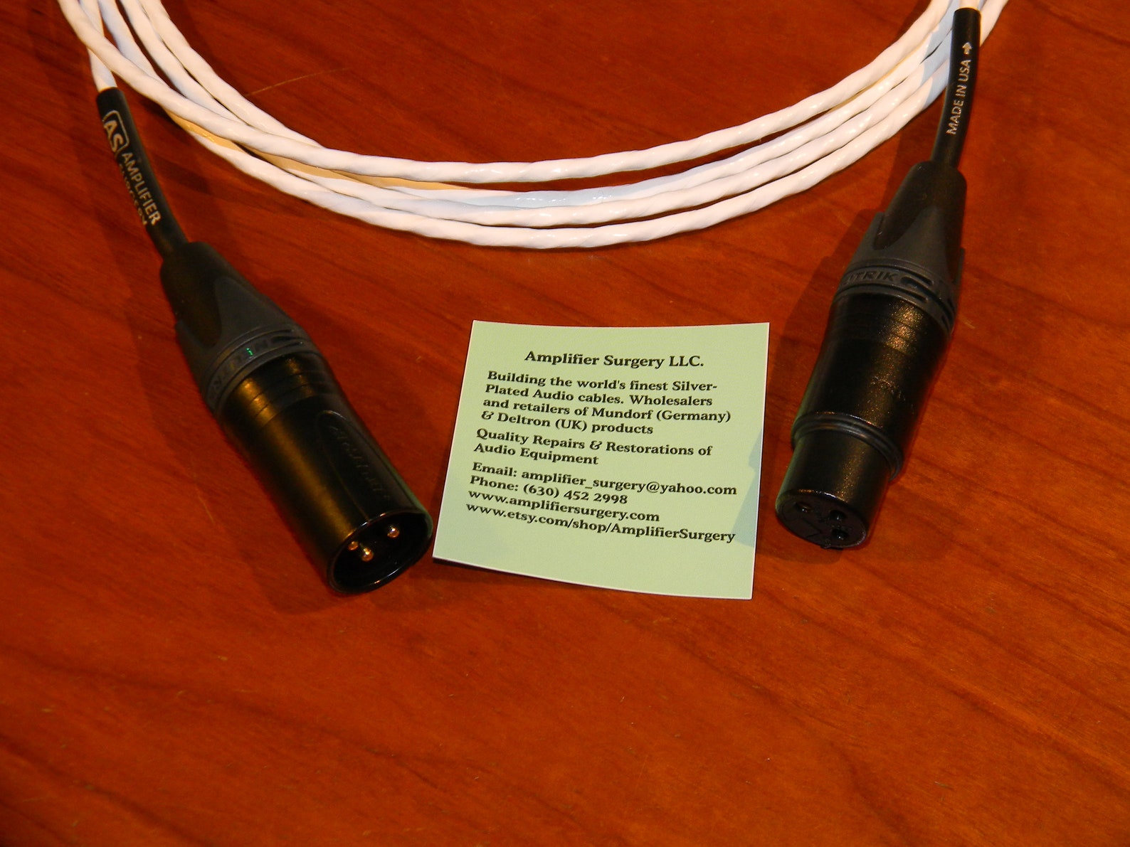 Reference Quality Silver Plated Studio Microphone Cable Built | Etsy