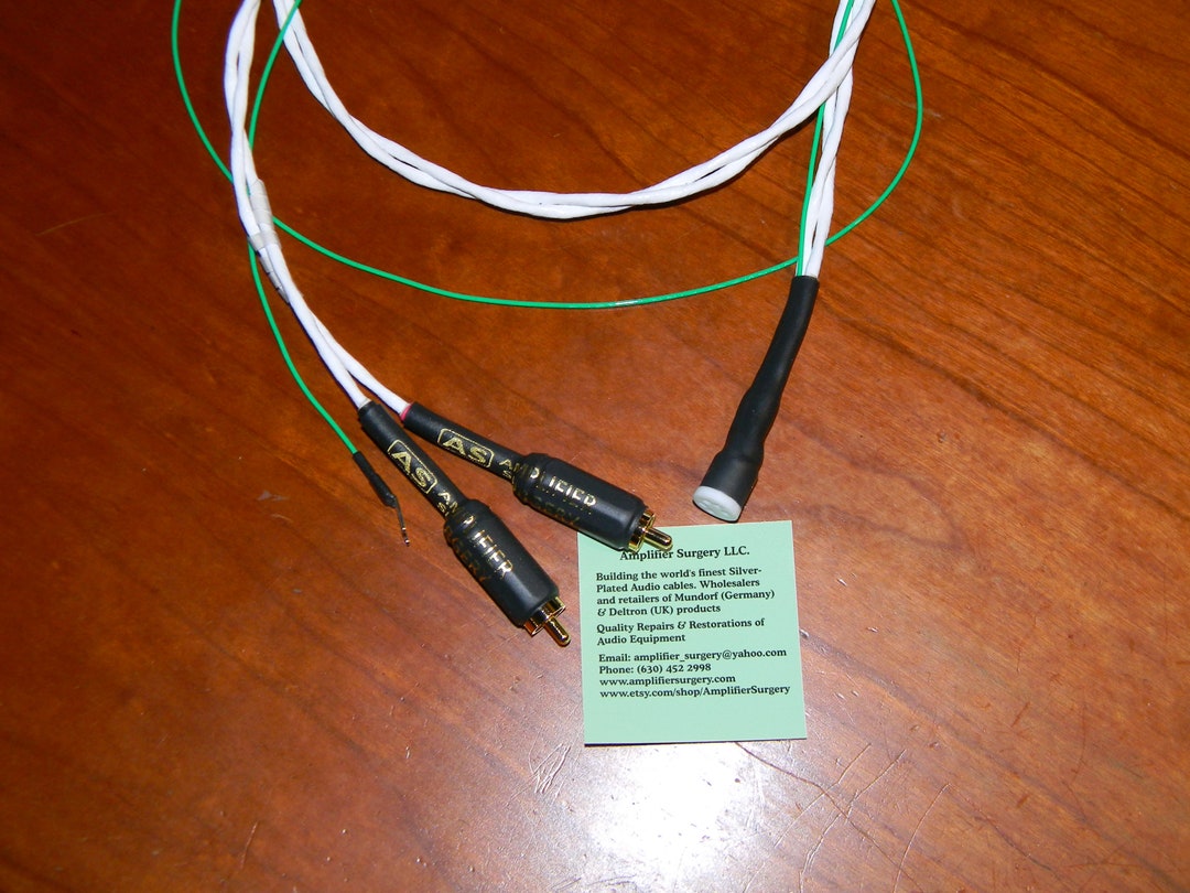 Silver Plated Tonearm Cable: Cardas DIN, Furutech Gold RCA, USA Made - Etsy
