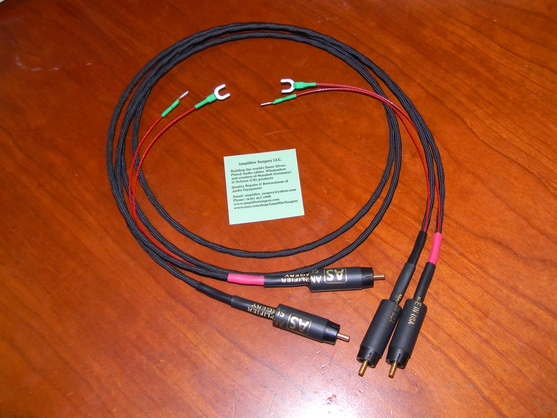 ETI Research Bullet Gold RCA Interconnect Audio Cable With | Etsy