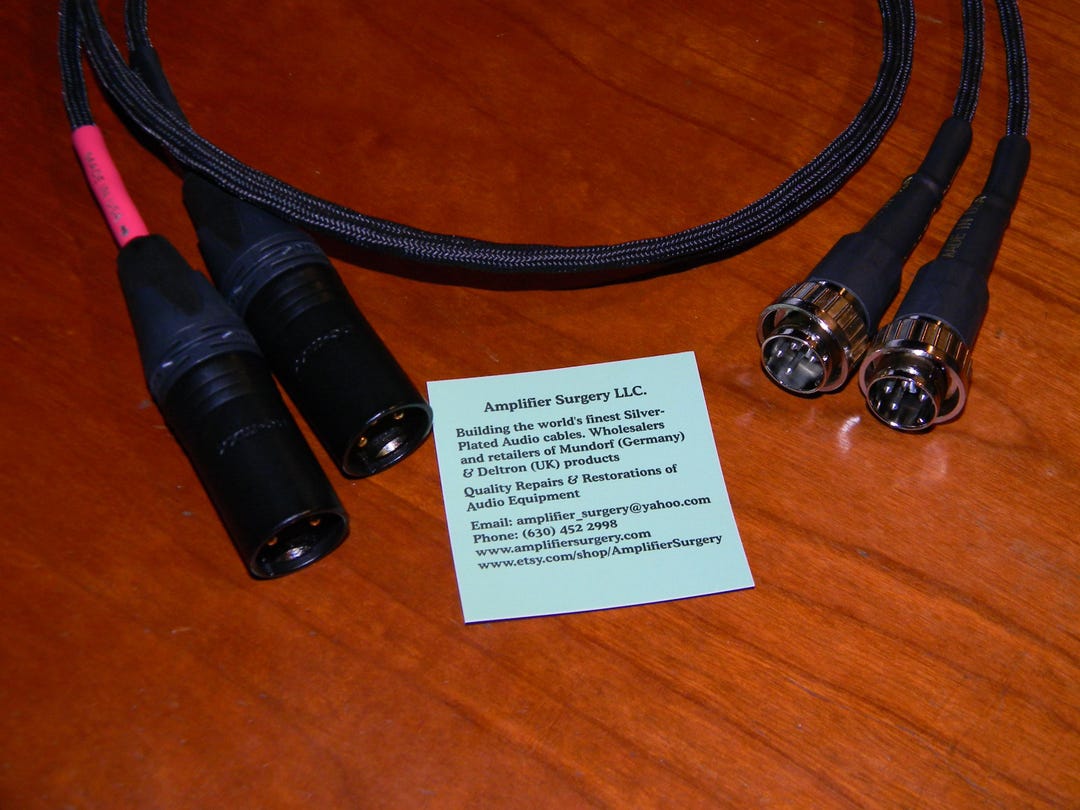 NAIM DIN4 Supercap Output to XLR NAP-300 Cable Pair Built With Silver ...