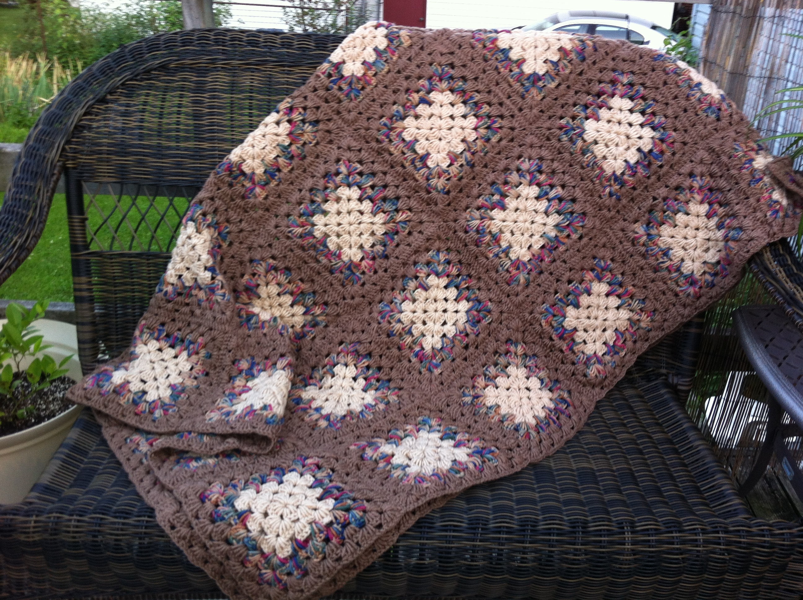 Buff, Painted Desert and Latte Afghan 63 X 54 - Etsy Sweden