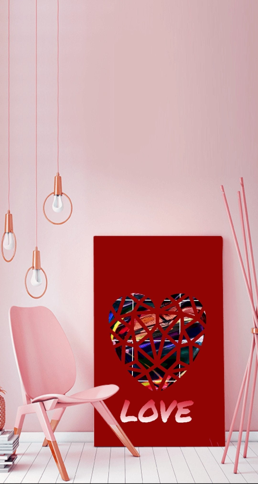 Love Love Love Posters Love and Hearts - Etsy